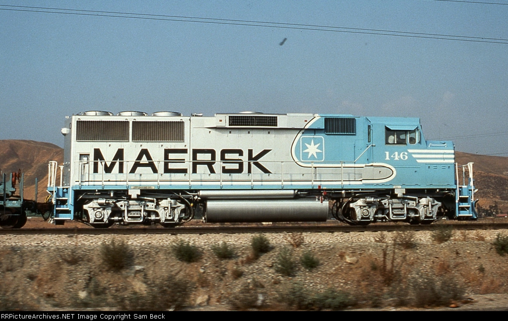 ATSF 146--Maersk Colors